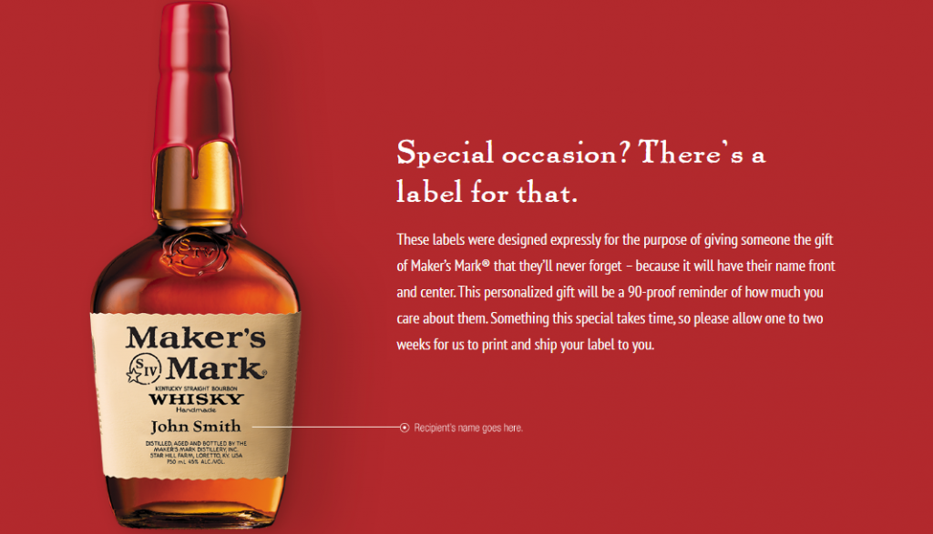 Maker’s Mark Personalized Label – The Good Stuff